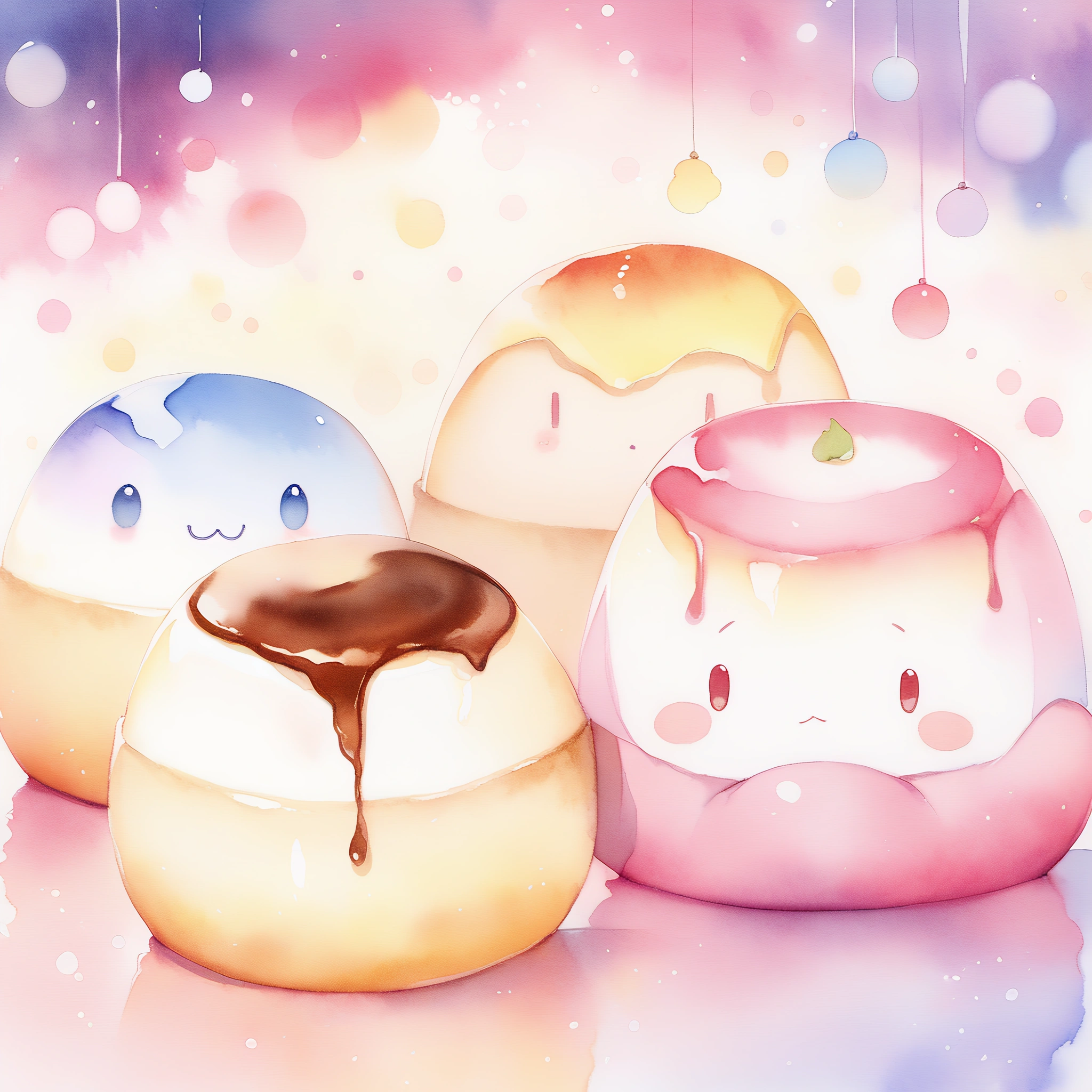Assortment of pudding people (SDXL Howahowa) | Aipictors