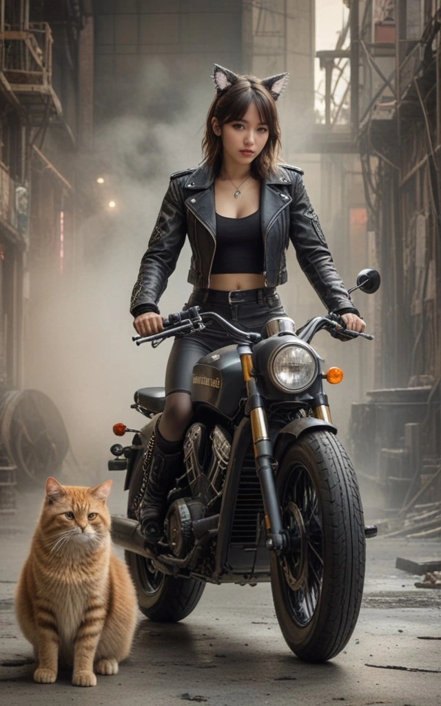 Nekomimi bike girls 2 | Aipictors