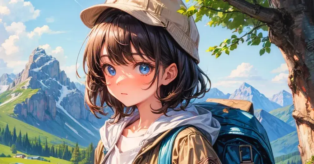 mountain girl | Aipictors