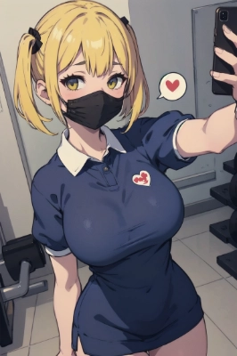 自撮り風マスク女子 - RYOKU-CHYAの作品 - Aipictors - AI画像投稿サイト・生成サイト