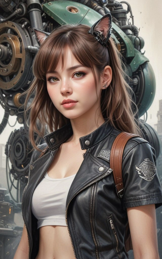 Nekomimi bike girls 2 | Aipictors