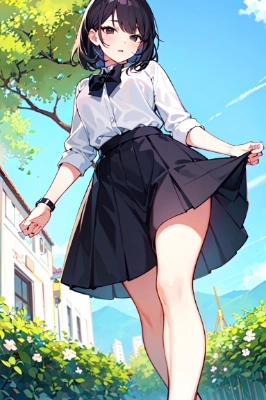 お嬢様みたいな女子高校生 - Ken11の作品 - Aipictors - AI画像投稿サイト・生成サイト