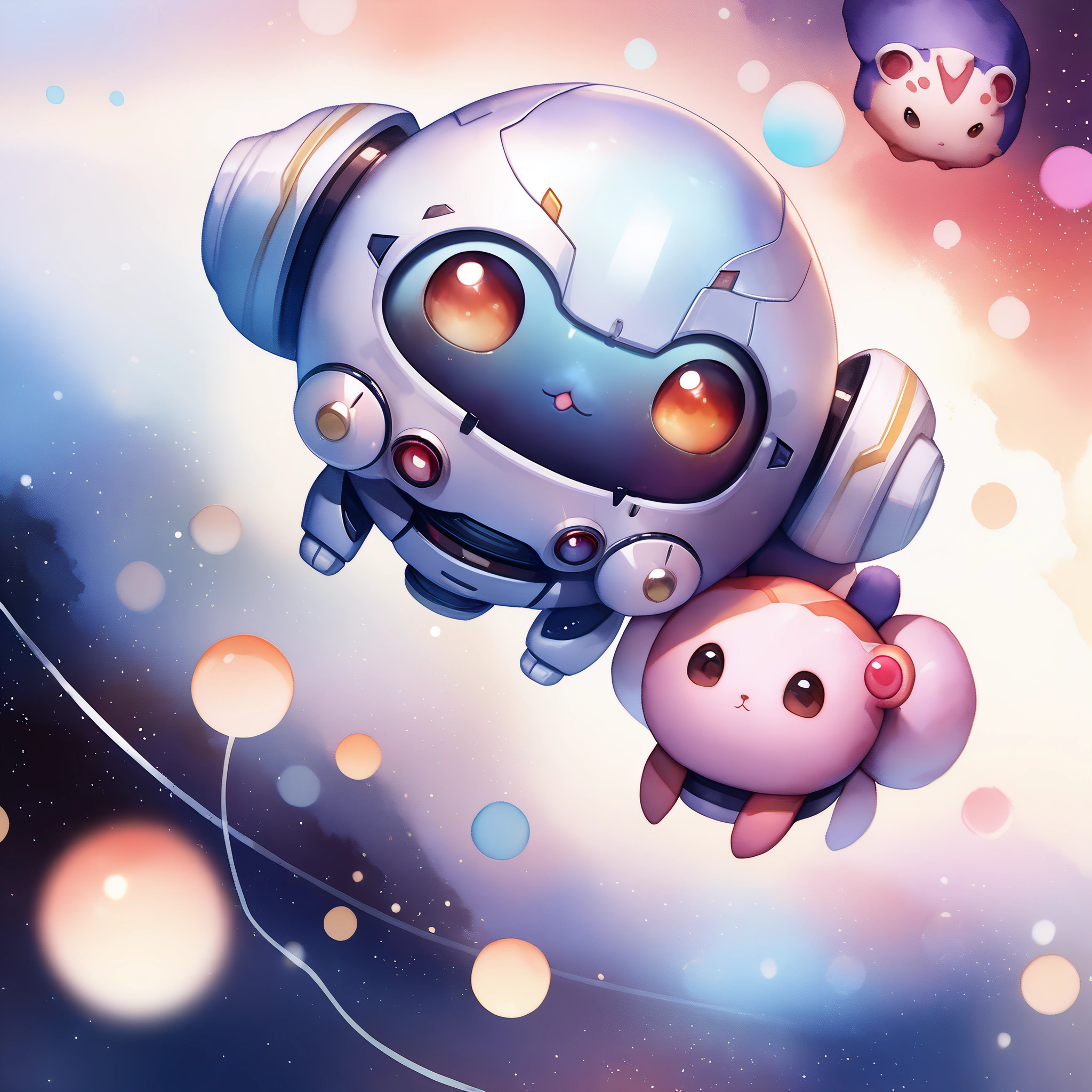 Mecha animals active in space | Aipictors