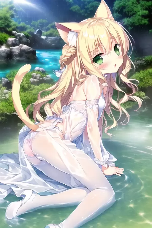 cat bathing | Aipictors