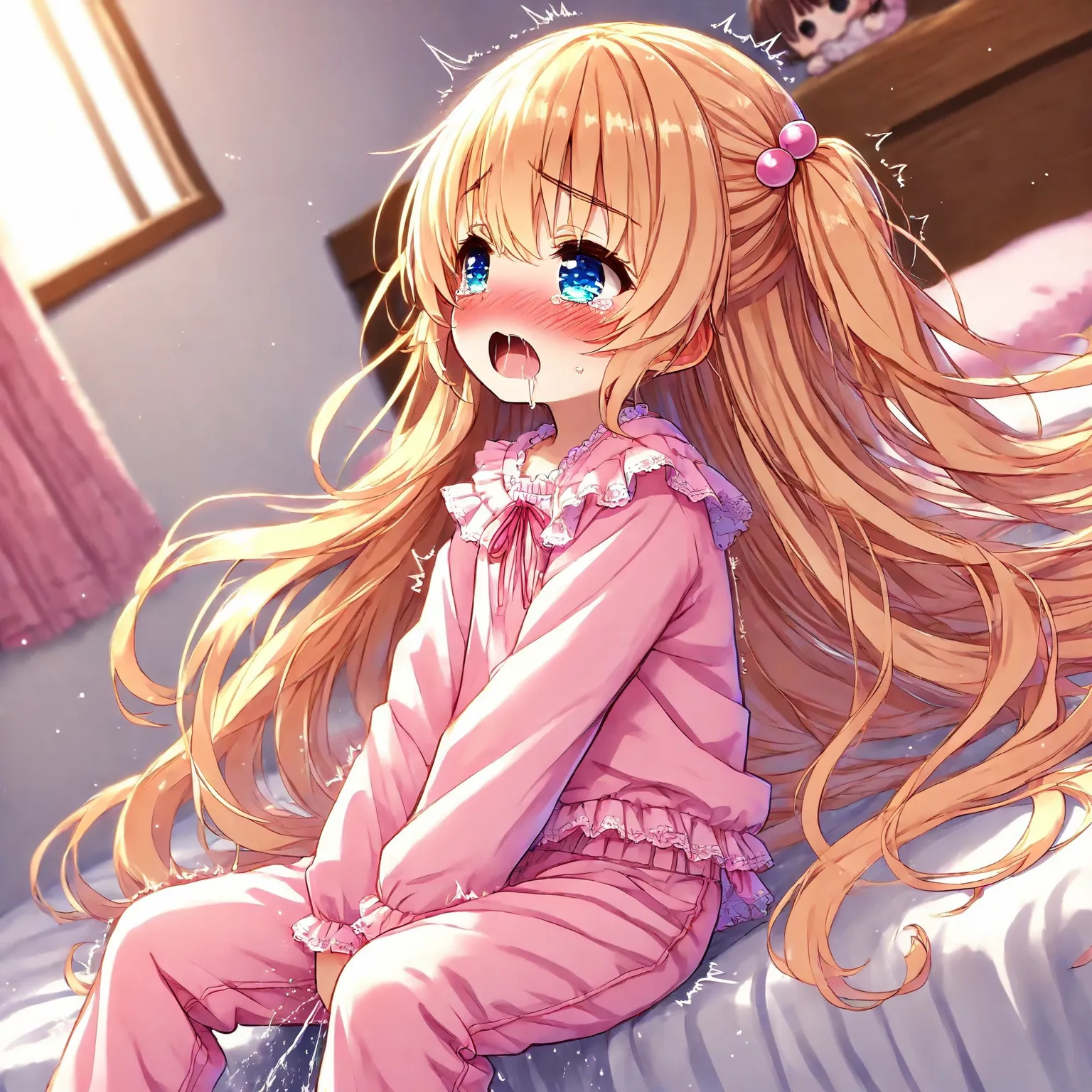 パジャマ姿の金髪少女のひとりえっち その4 - zzz AIお絵描きの作品 - Aipictors - AI画像投稿サイト・生成サイト