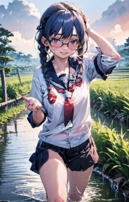びしょ濡れセーラー服 - D51_369の作品 - Aipictors - AI画像投稿サイト・生成サイト