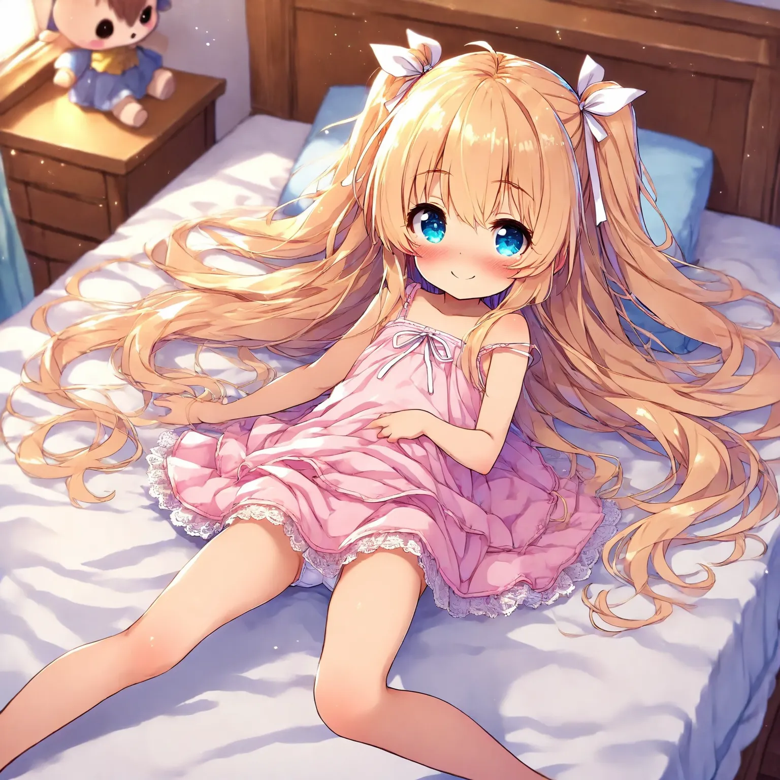 Blonde girl in her underwear, part 3 | Aipictors