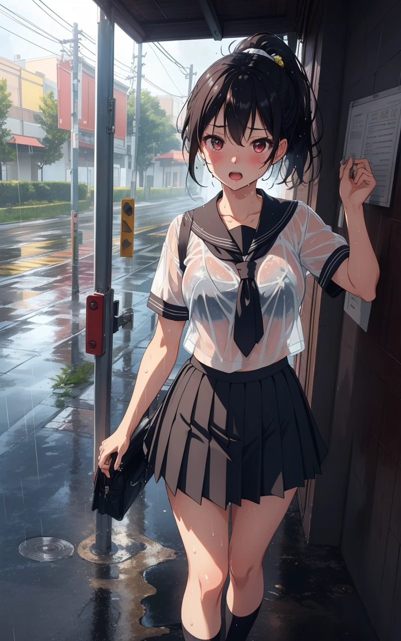 降ってきたわ - AI-HOLICの作品 - Aipictors - AI画像投稿サイト・生成サイト