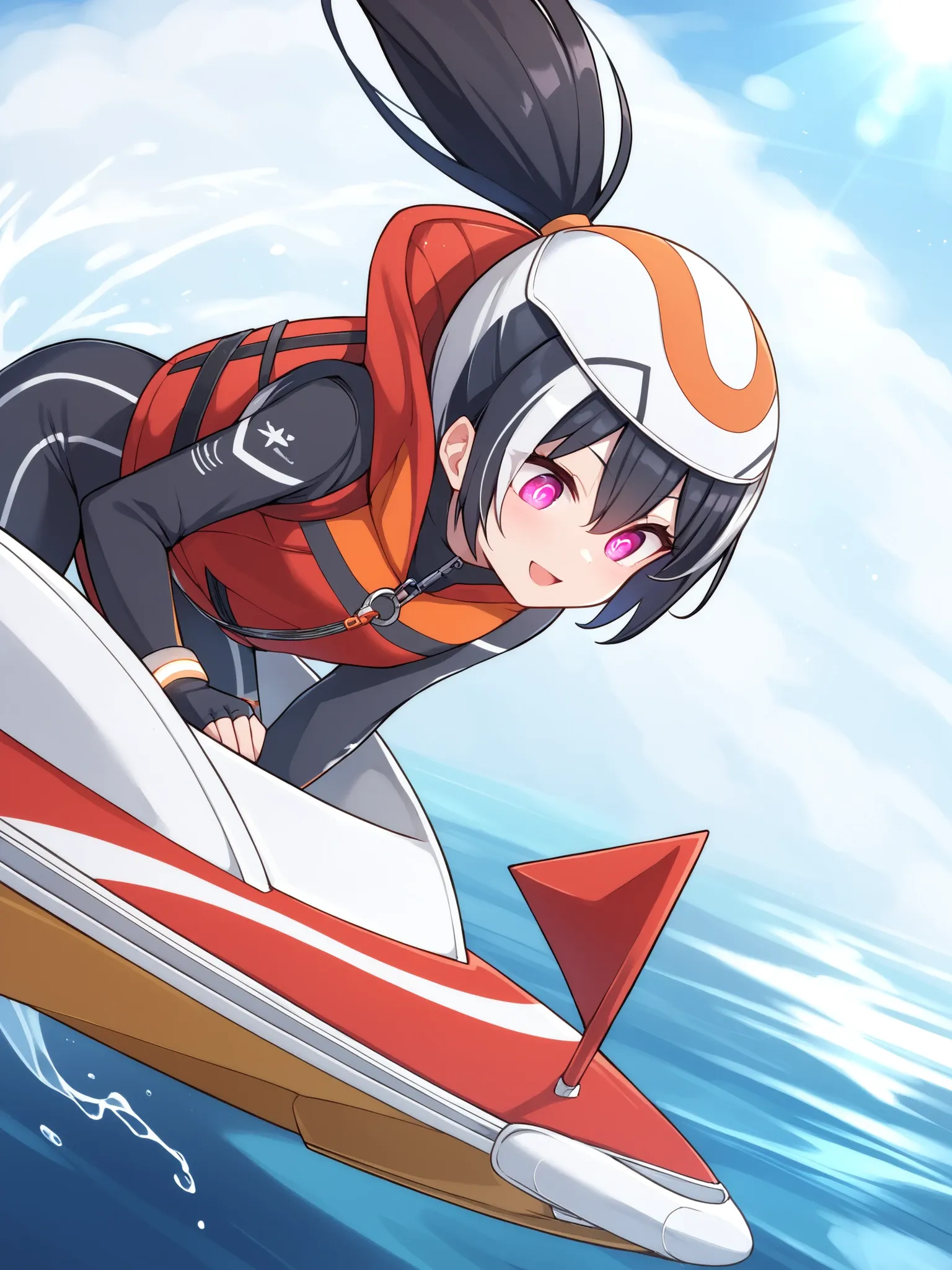 波を切り裂く少女の自由な疾走 - Dream & Parallel Studioの作品 - Aipictors - AI画像投稿サイト・生成サイト