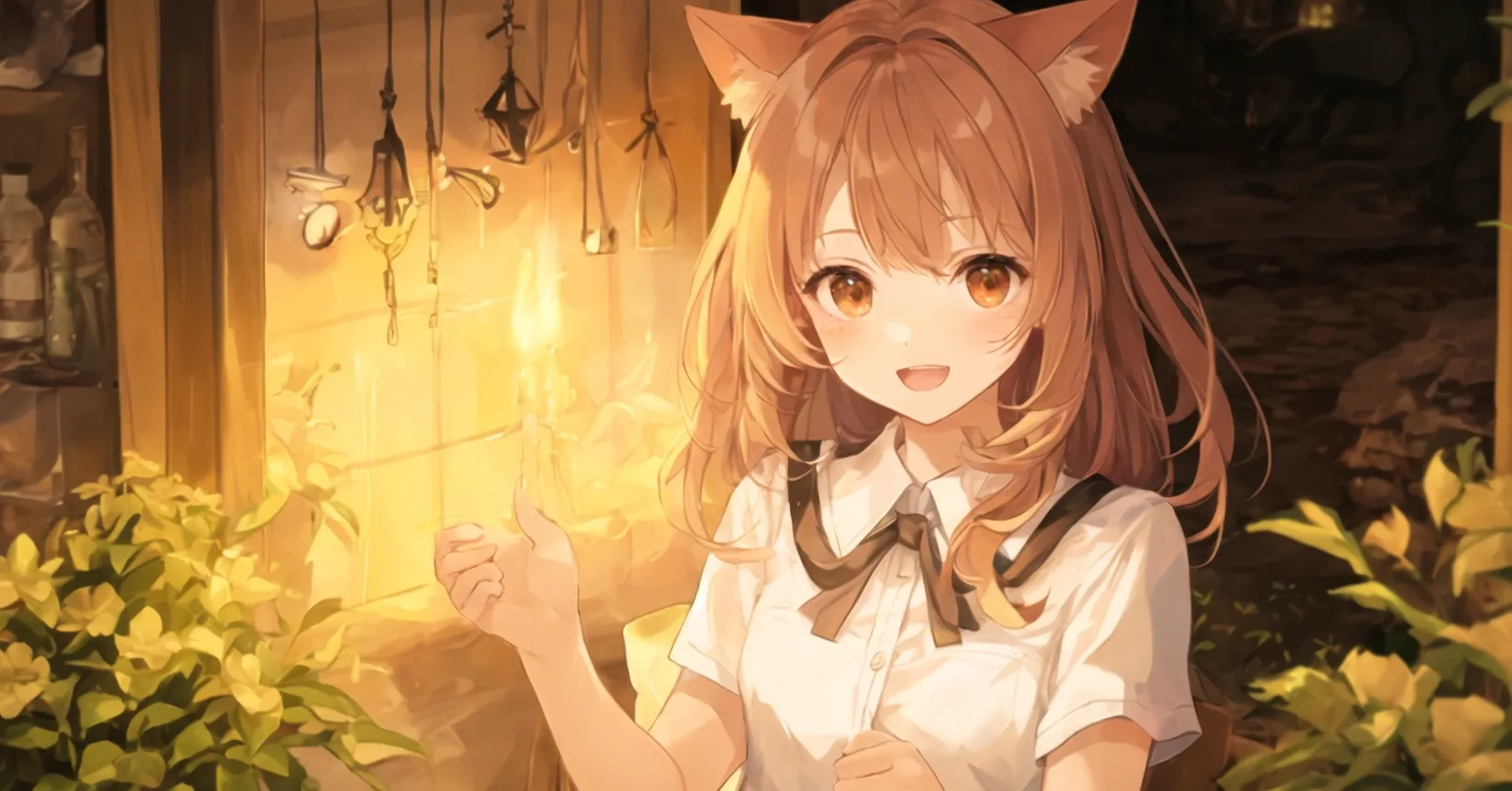 ロウソクとネコミミ | Aipictors