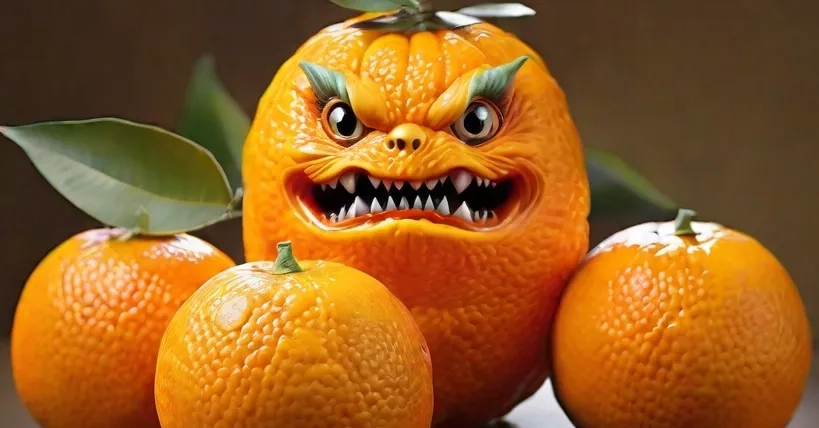 tangerine monster | AIArt | Aipictors