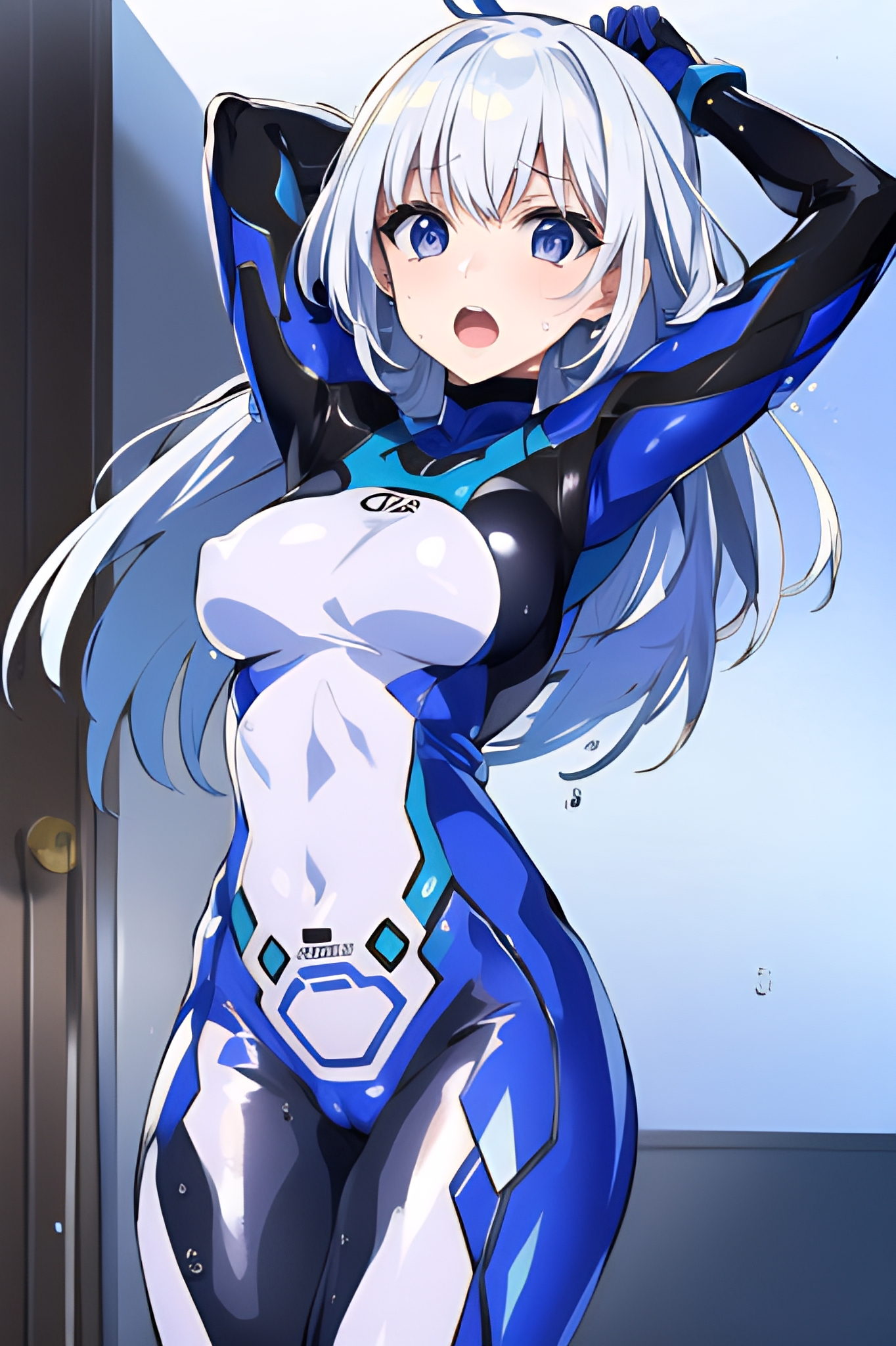 青いパイロットスーツ3 | Aipictors