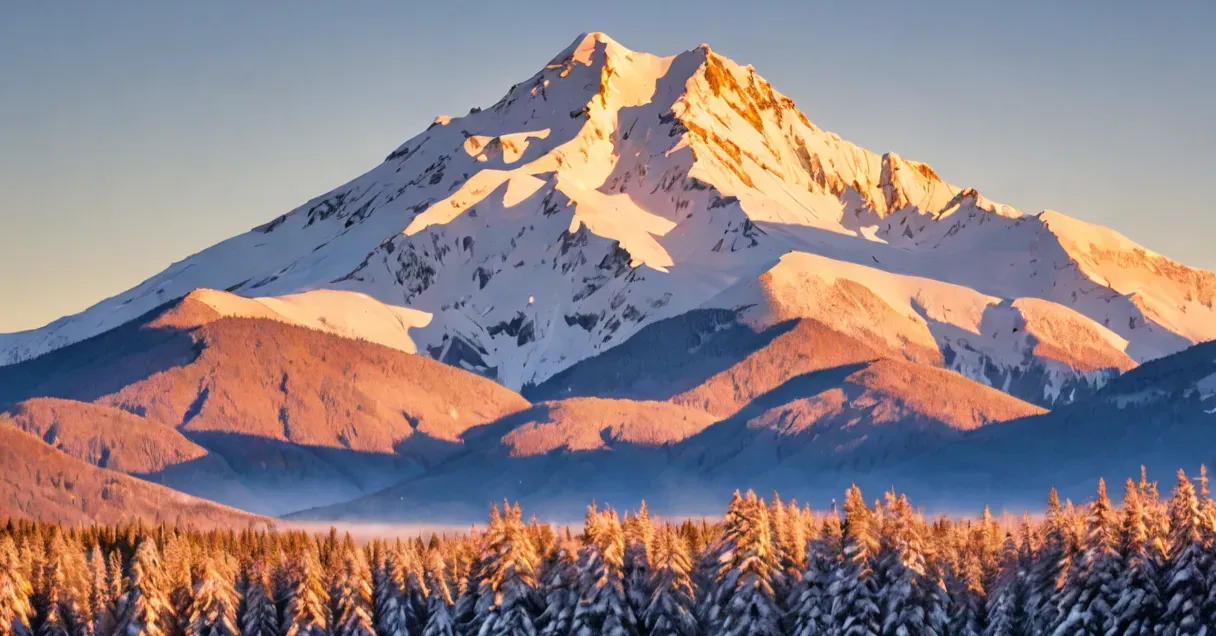 Theme: Morning glow (snowy mountain) | Aipictors