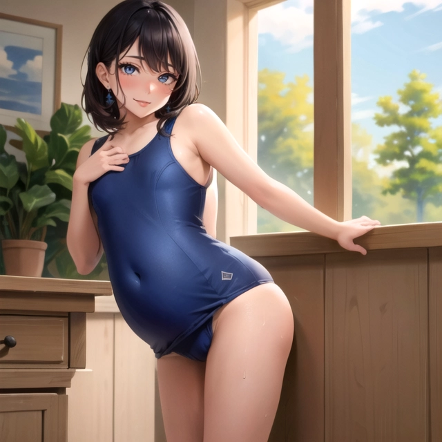 [R-18] スク水妊婦 (20枚) | エロ | Aipictors