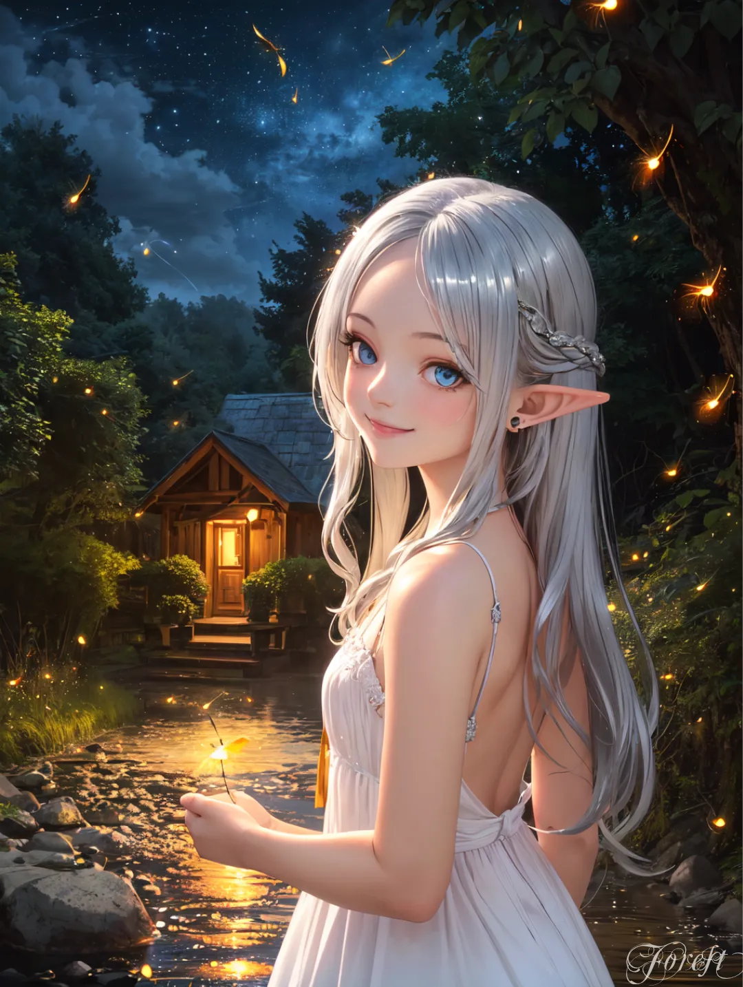 異世界ホタルと異世界エルフ美少女 - Yoo Forestの作品 - Aipictors - AI画像投稿サイト・生成サイト