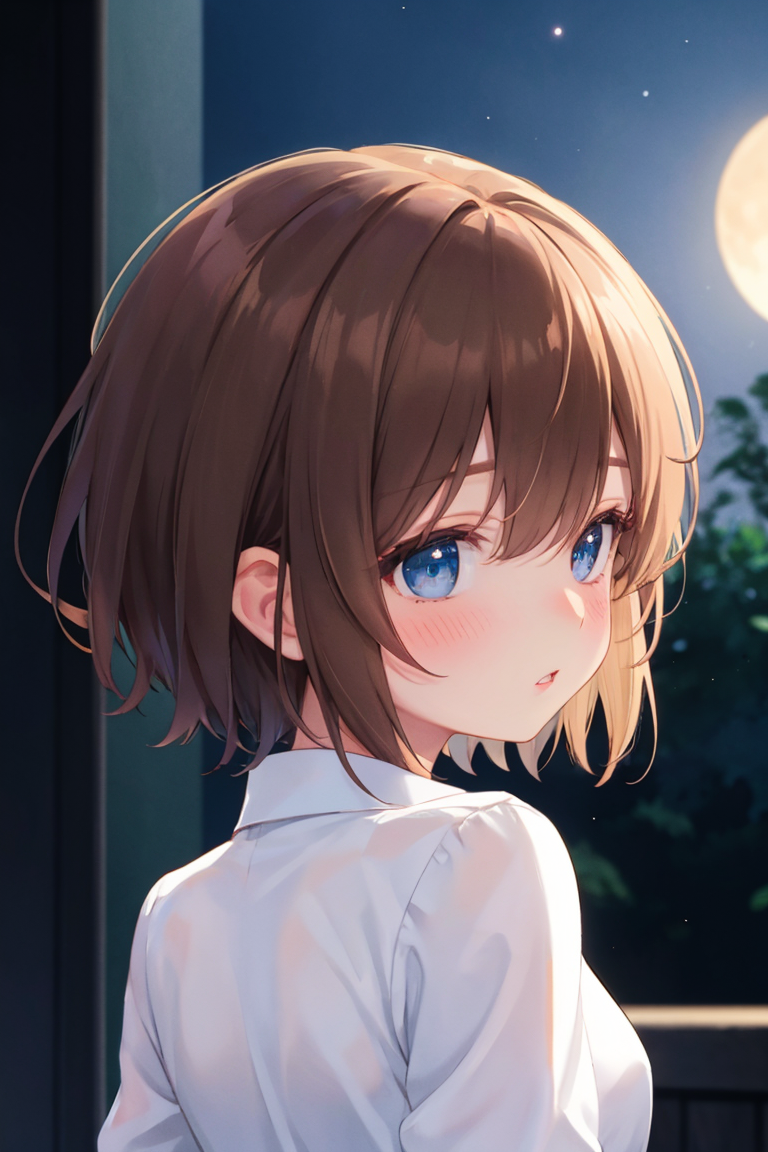 月夜の少女 - toshiの作品 - Aipictors - AI画像投稿サイト・生成サイト