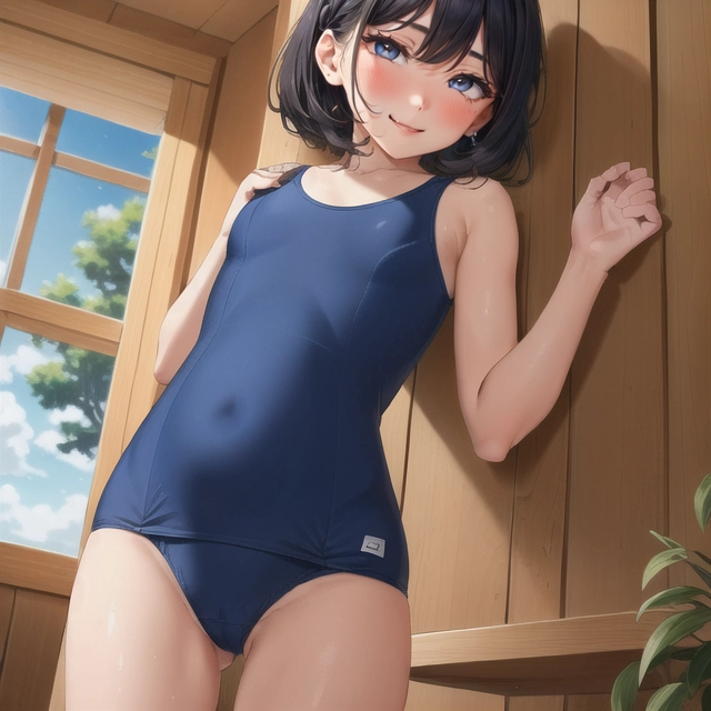 [R-18] スク水妊婦 (20枚) | エロ | Aipictors