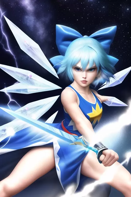 大寒波襲来で大量発生した格ゲー版チルノ - エツナカの作品 - Aipictors - AI画像投稿サイト・生成サイト