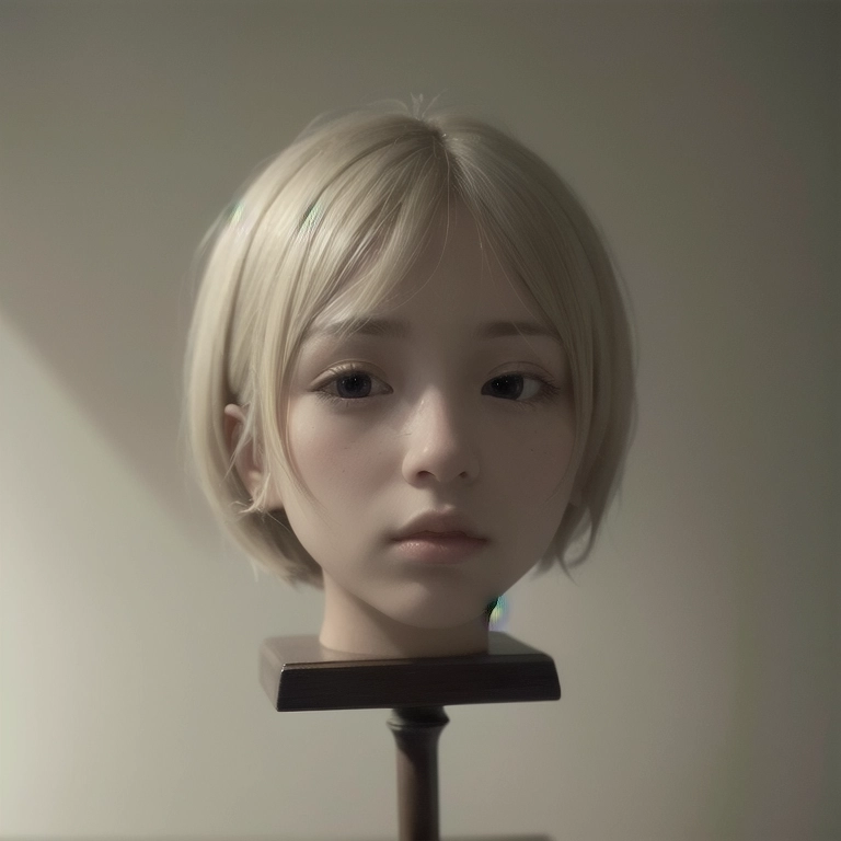 Realistic stuffed human head | AIArt | Aipictors