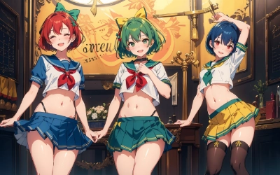 3人集まった - AI-HOLICの作品 - Aipictors - AI画像投稿サイト・生成サイト