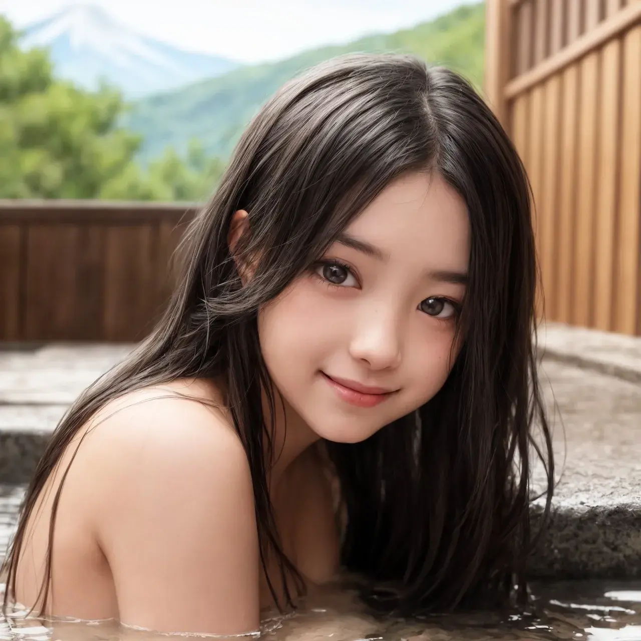 hot spring girls | AIArt | Aipictors