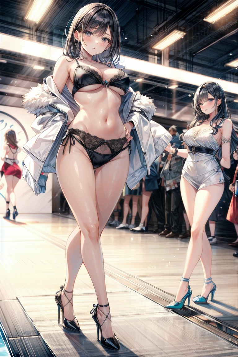 下着のファッションショー - 忙海AIの作品 - Aipictors - AI画像投稿サイト・生成サイト