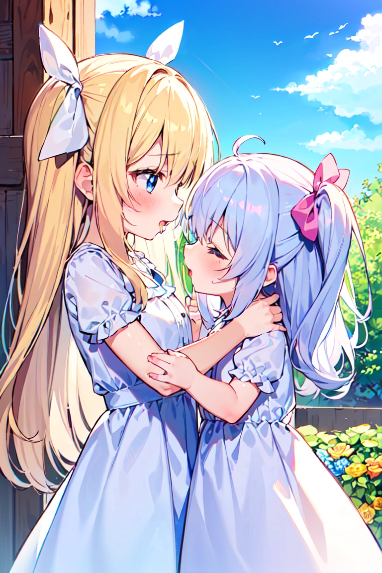 Yuri kiss illustration for november 30th | Aipictors