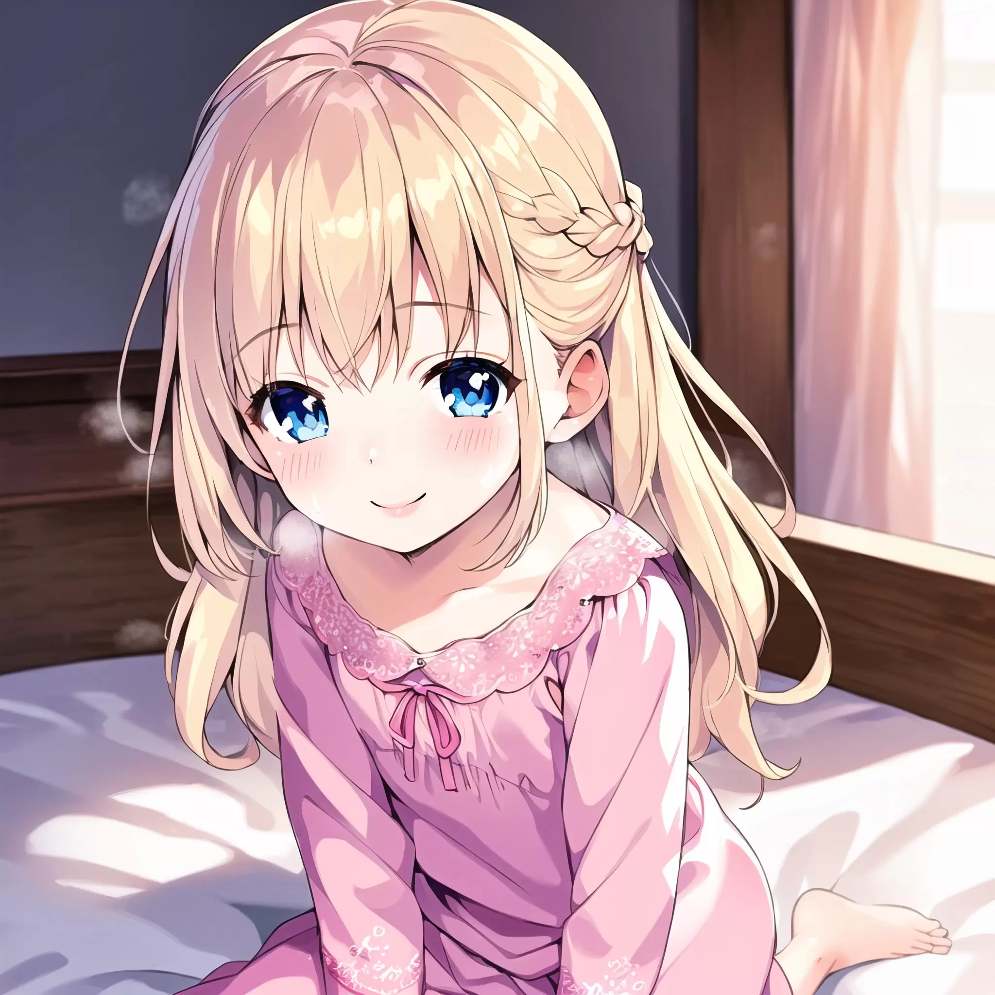 パジャマ姿の金髪少女と幸せセックス - zzz AIお絵描きの作品 - Aipictors - AI画像投稿サイト・生成サイト