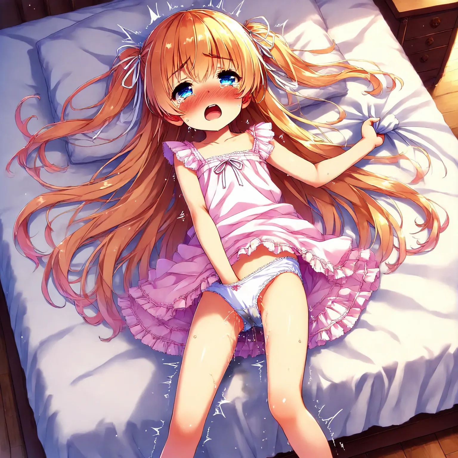 下着姿の金髪少女のひとりえっち その4 - zzz AIお絵描きの作品 - Aipictors - AI画像投稿サイト・生成サイト