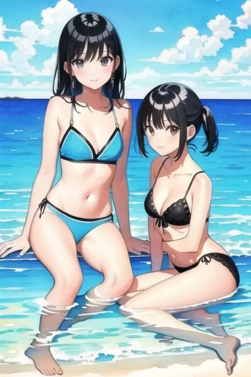 ペア ビキニ - D51_369の作品 - Aipictors - AI画像投稿サイト・生成サイト