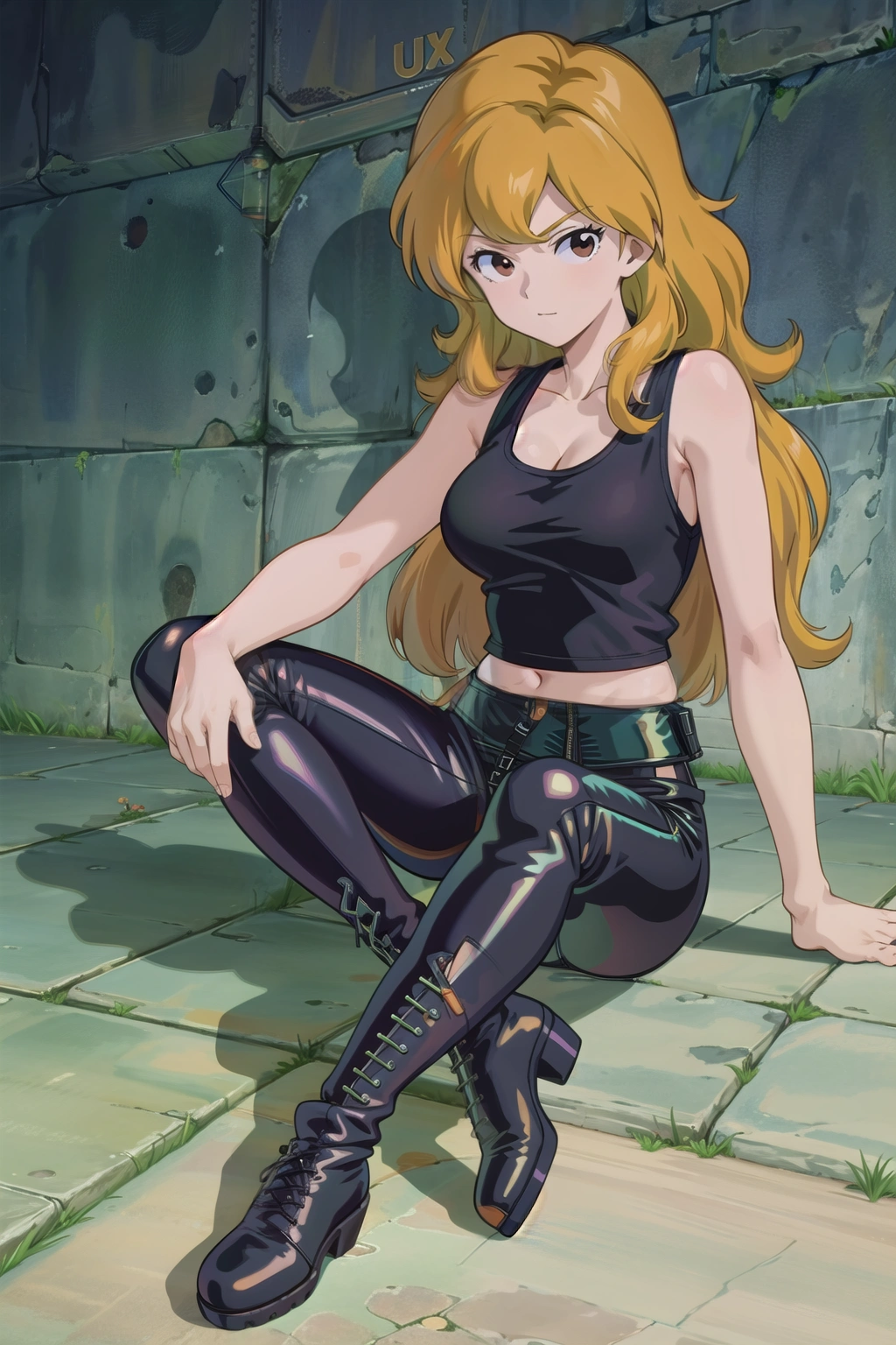 タンクトップ Fujiko Mine - H_Maker こっそりリハビリ中の作品 - Aipictors - AI画像投稿サイト・生成サイト