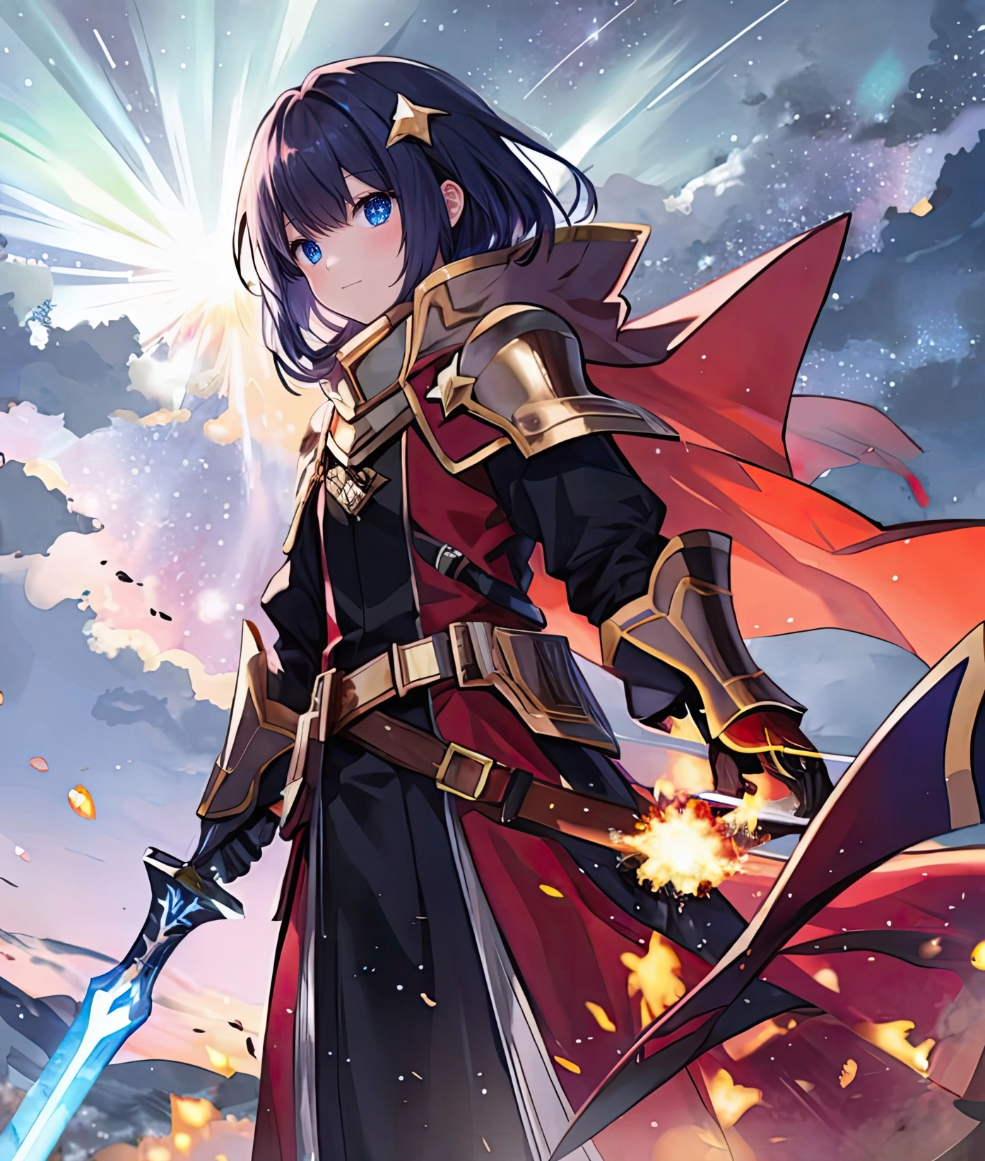 magic swordsman | Aipictors