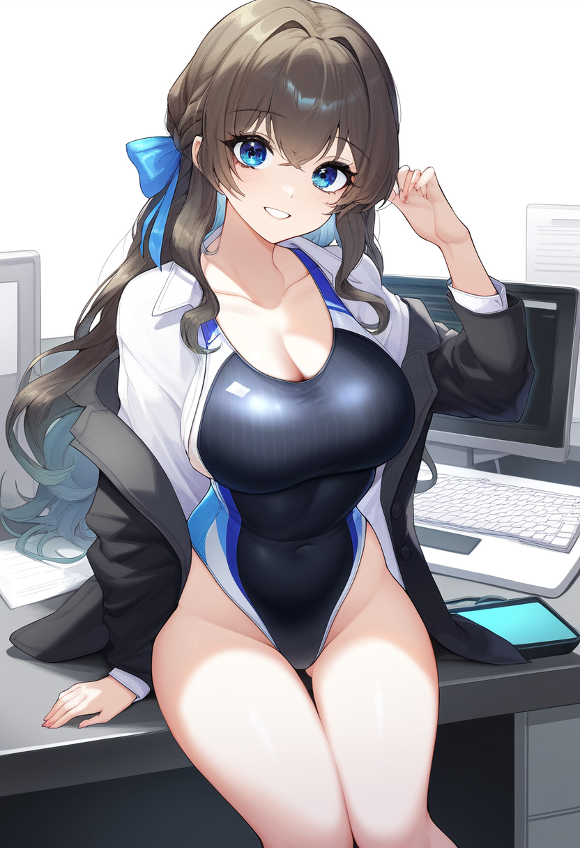 競泳水着のOL2 | Aipictors