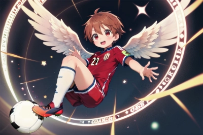 天使サッカー選手 - Tsubasaの作品 - Aipictors - AI画像投稿サイト・生成サイト