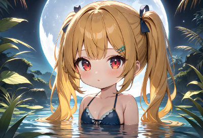 Moonlit Lagoon - TAKEZOの作品 - Aipictors - AI画像投稿サイト・生成サイト