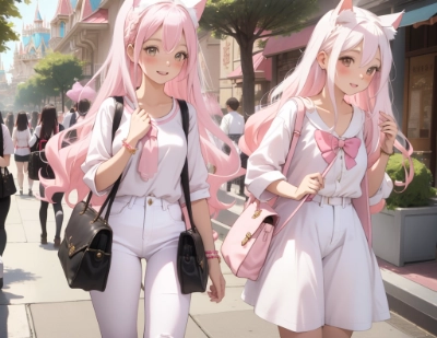 テーマパークにて… - hiroナベの作品 - Aipictors - AI画像投稿サイト・生成サイト