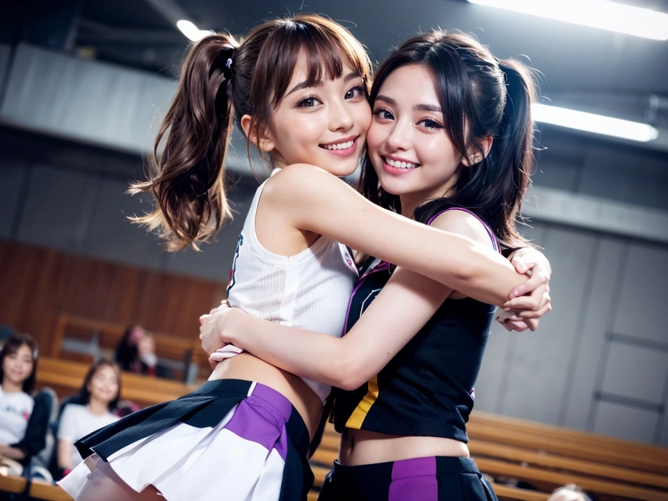 good friend cheerleader | AIArt | Aipictors