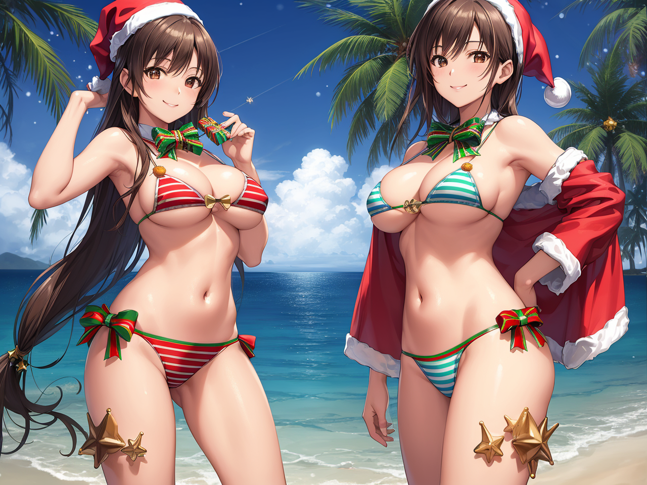 サマーサンタコス - AI-HOLICの作品 - Aipictors - AI画像投稿サイト・生成サイト