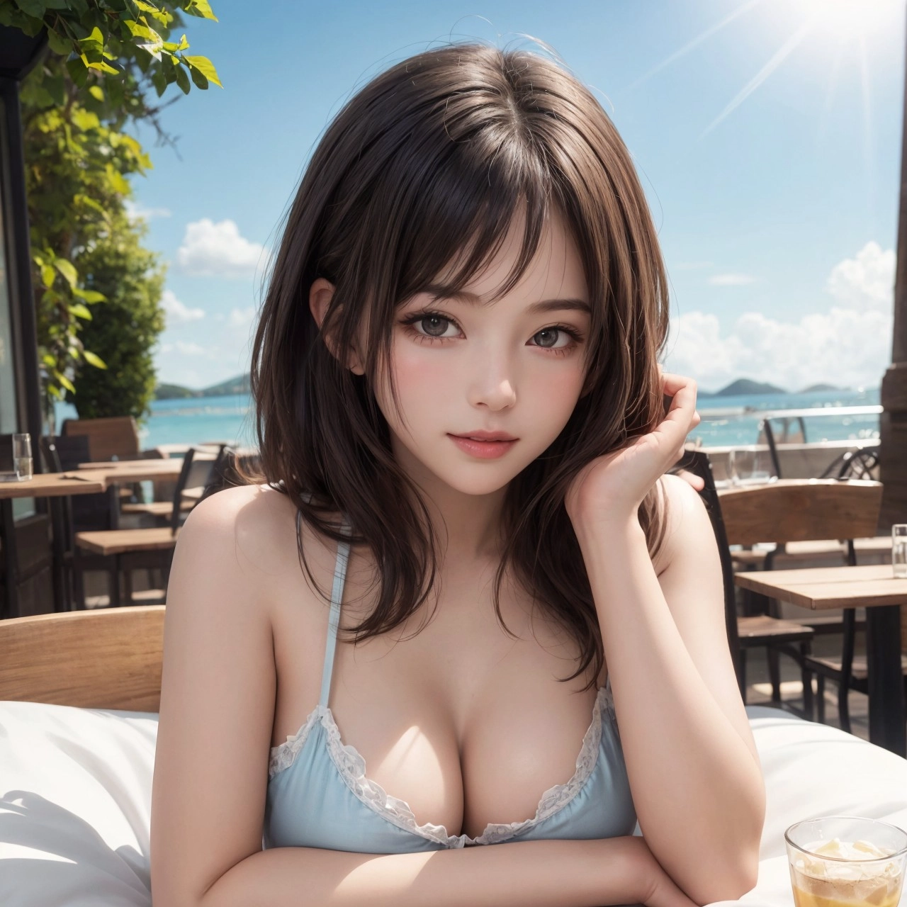 こんな綺麗な姉ちゃんに見つめられると石化する自信ある - YAMの作品 - Aipictors - AI画像投稿サイト・生成サイト