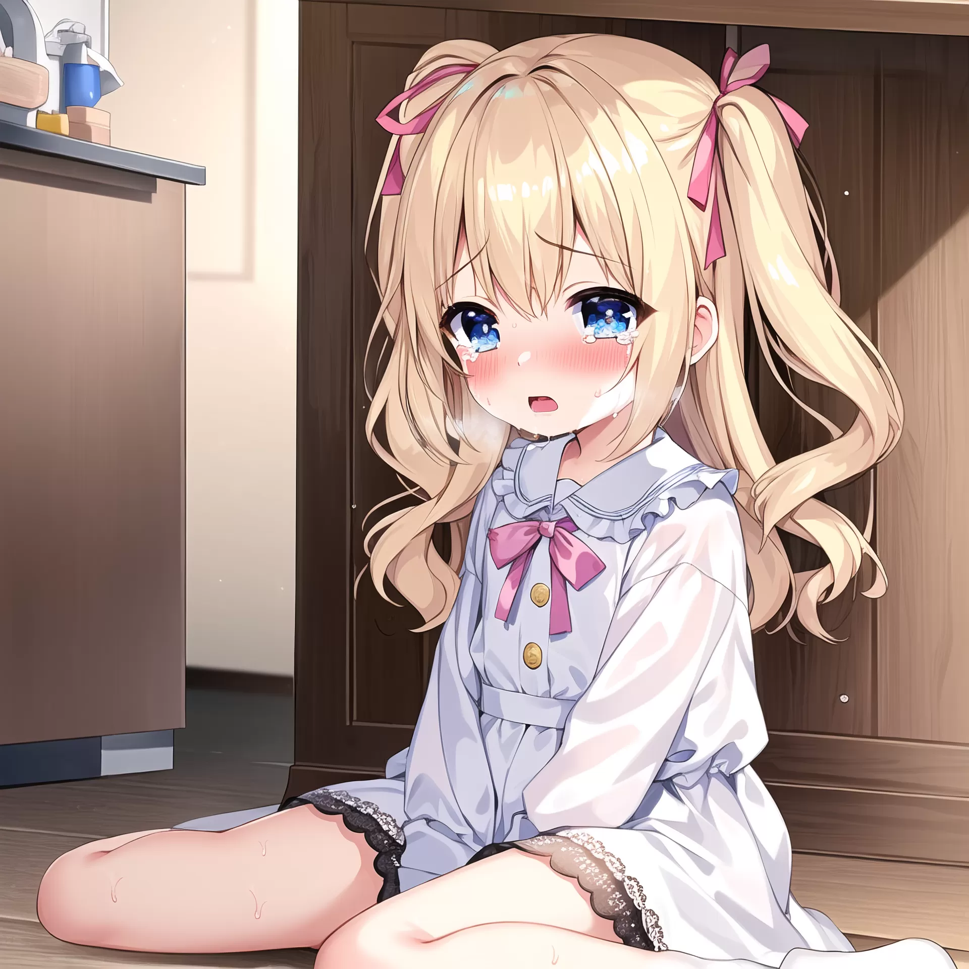 金髪少女のおもらし、ひとりえっち、アヘ顔(いろいろと実験) - zzz AIお絵描きの作品 - Aipictors - AI画像投稿サイト・生成サイト