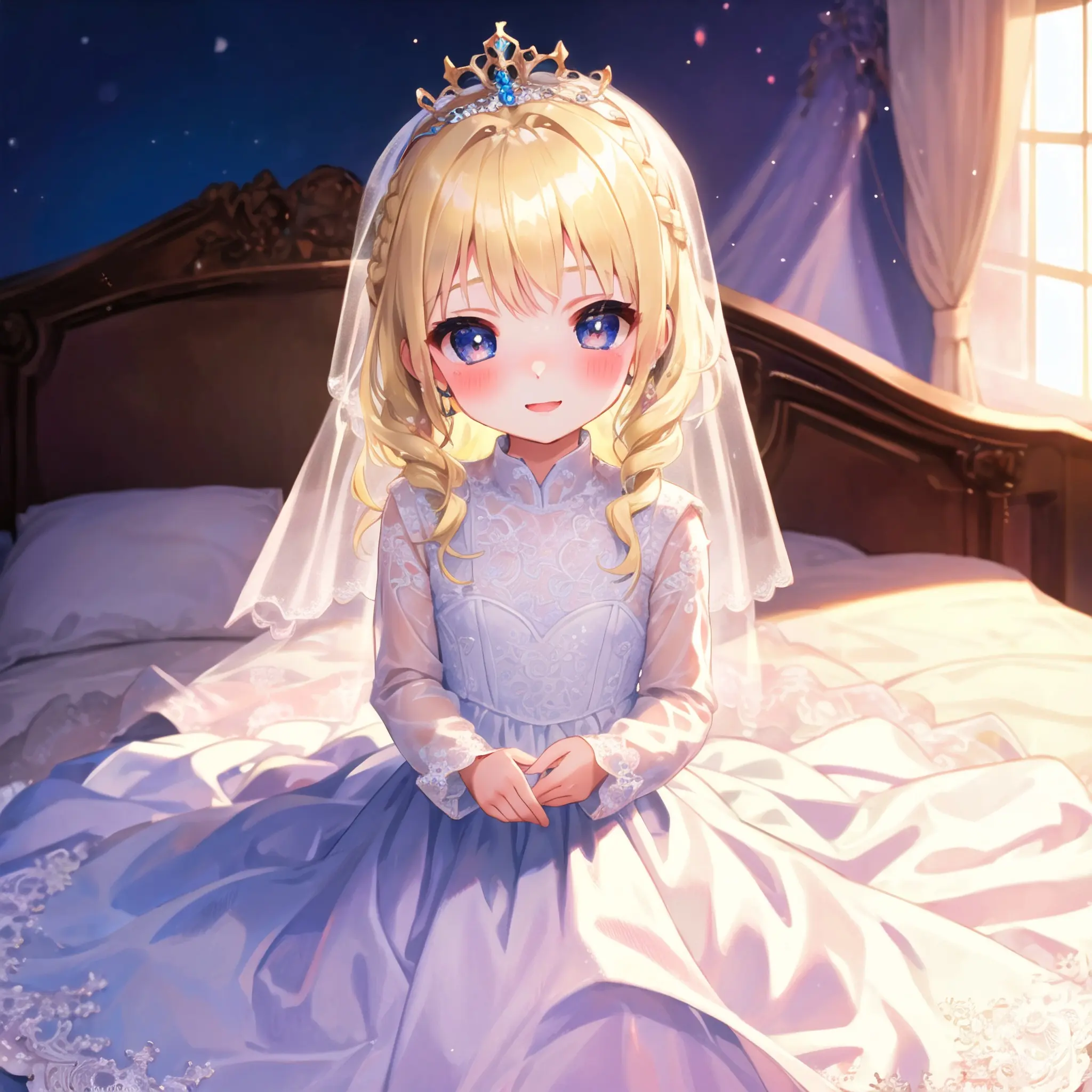 ウエディングドレス姿の金髪少女とらぶらぶえっち - zzz AIお絵描きの作品 - Aipictors - AI画像投稿サイト・生成サイト
