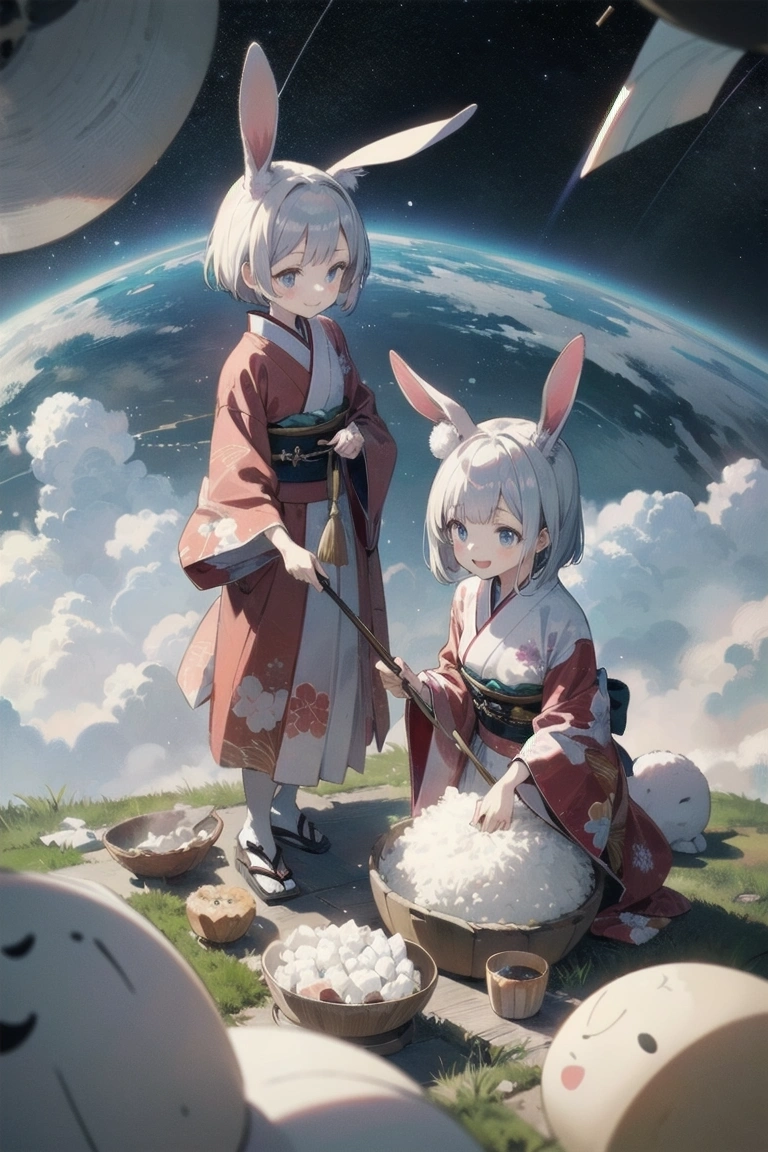 KinU Gyokuto with moon mochi | Aipictors