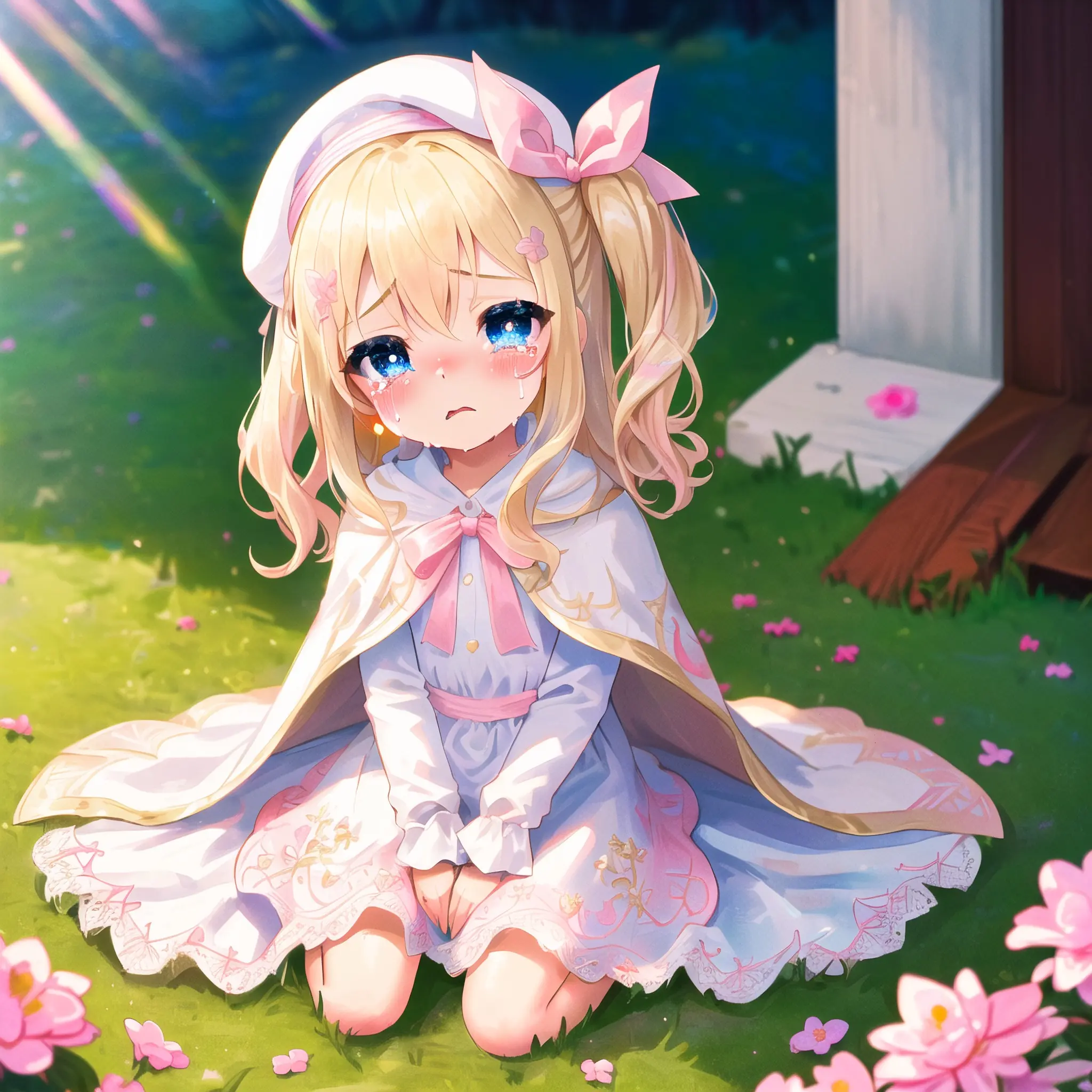 ファンタジーな金髪少女と後ろからえっち - zzz AIお絵描きの作品 - Aipictors - AI画像投稿サイト・生成サイト