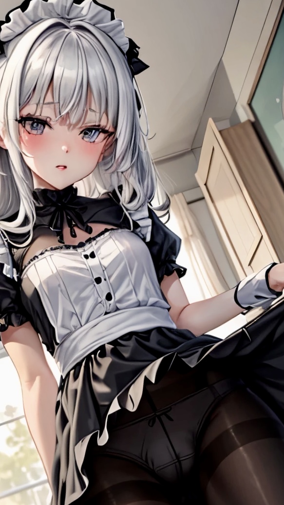 メイドさんの黒パンスト - wanaの作品 - Aipictors - AI画像投稿サイト・生成サイト