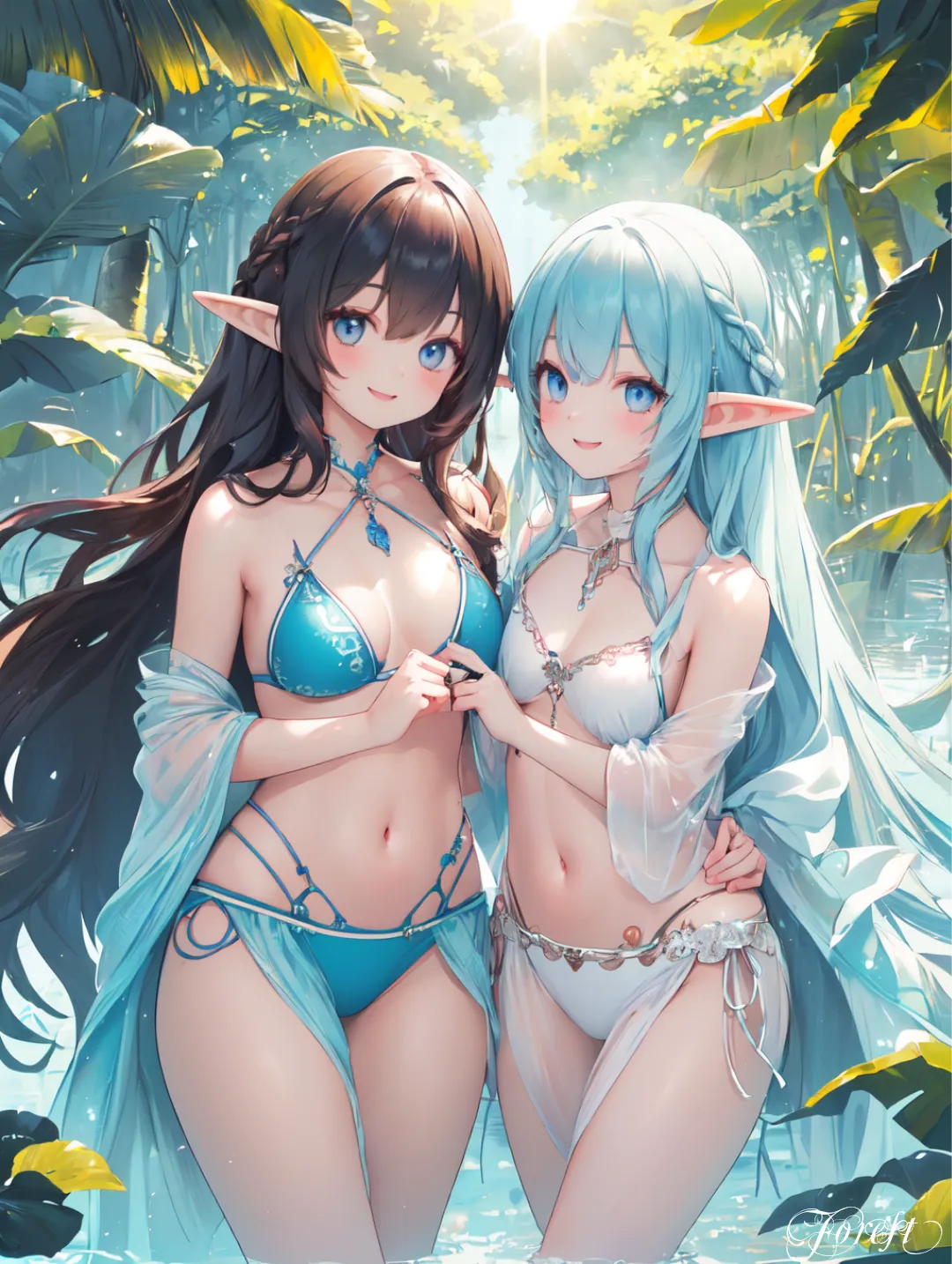 今朝のエルフ美女たち - Yoo Forestの作品 - Aipictors - AI画像投稿サイト・生成サイト