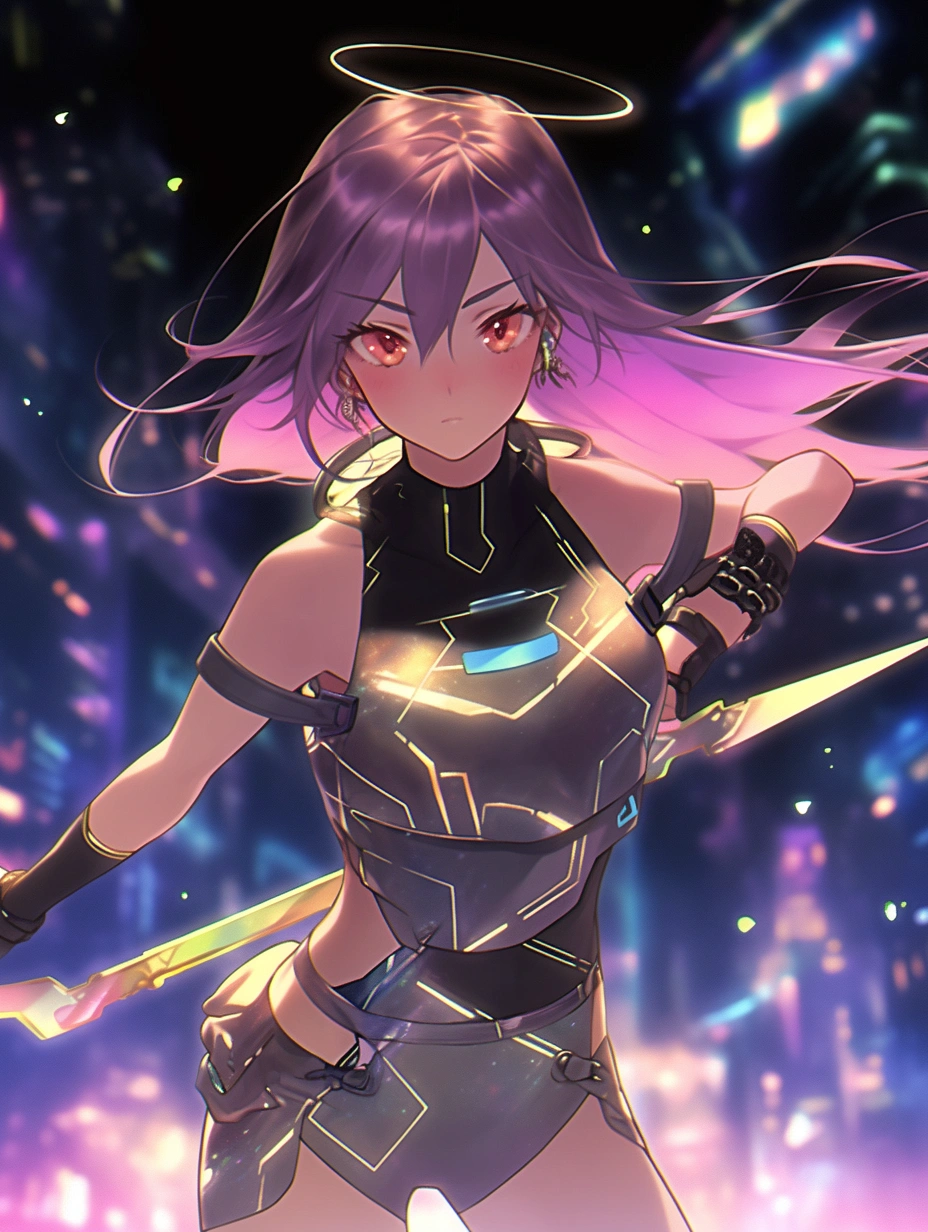 No.1027 Magical Girl of Fire Metallic Girl of the Future City 2 | Aipictors