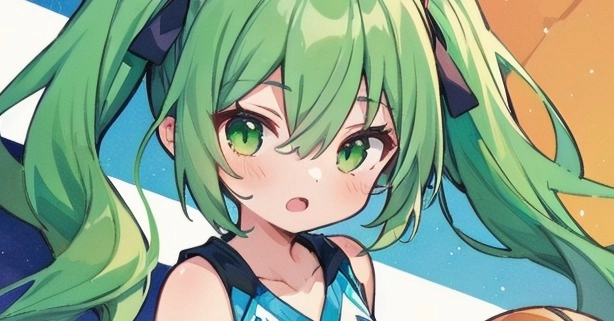 Basketball girl Miku | Aipictors