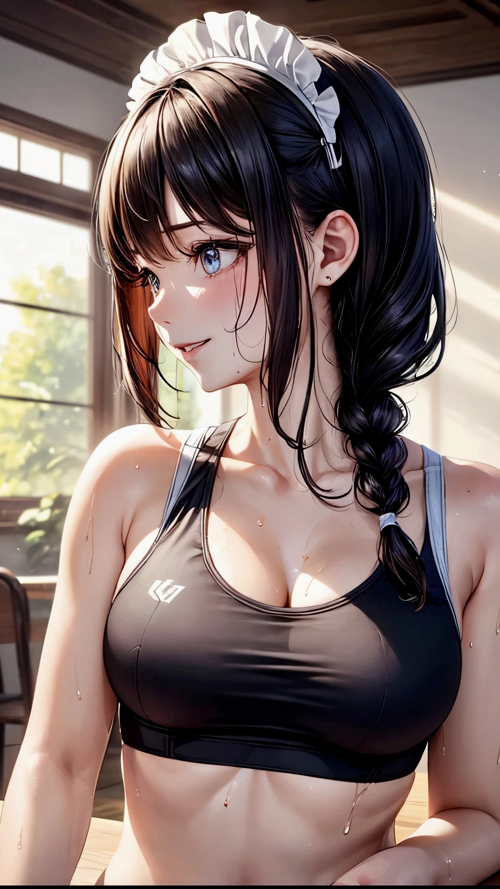 汗とスポブラ - wanaの作品 - Aipictors - AI画像投稿サイト・生成サイト