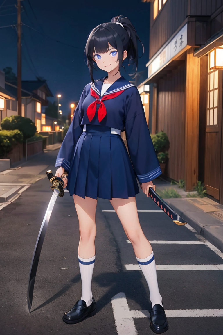 Sailor uniform JK part 2 that fights with the spirit of a samurai | Aipictors