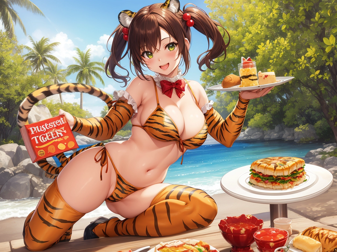 虎パーティー - AI-HOLICの作品 - Aipictors - AI画像投稿サイト・生成サイト